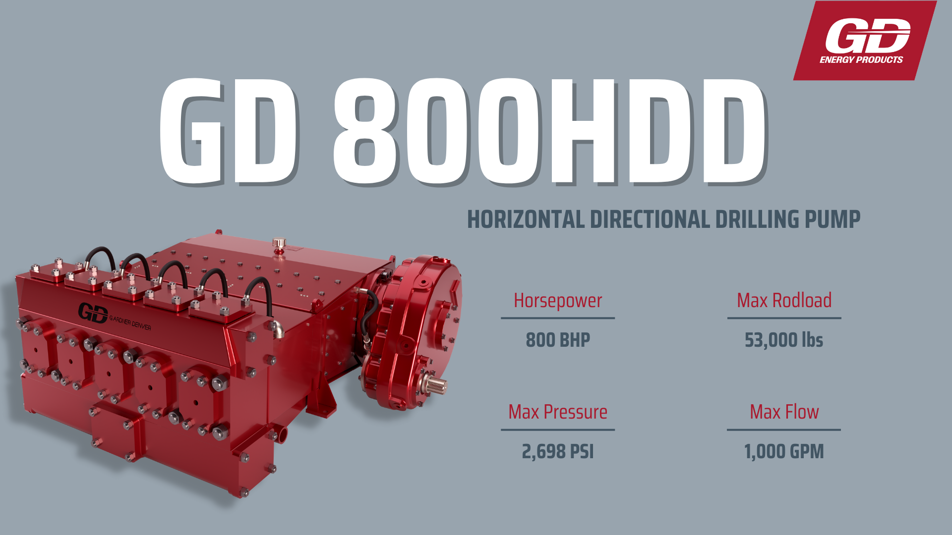GD Releases New GD 800HDD Pump | GD Energy Products